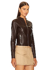 LAMARQUE Chapin Jacket in Mahogany & Silver | REVOLVE