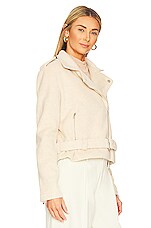 LBLC The Label Sierra Moto Jacket in Oatmeal | REVOLVE