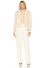LBLC The Label Sierra Moto Jacket in Oatmeal | REVOLVE