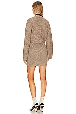 L'Academie Nilsa Dress in Brown & Beige Multi | REVOLVE