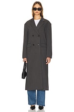 Line & Dot Lennox Coat in Charcoal Grey | REVOLVE