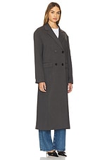 Line & Dot Lennox Coat in Charcoal Grey | REVOLVE