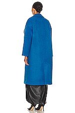 Line & Dot Roman Coat in Arctic Blue | REVOLVE