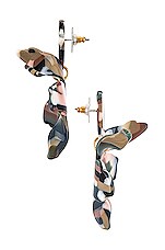 Lele Sadoughi Small Paper Lily Earrings in Terrain | REVOLVE