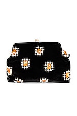 Lele Sadoughi Ellie Clutch in Jet | REVOLVE