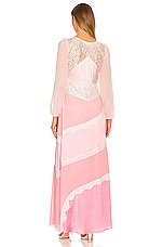 LoveShackFancy Kinsler Dress in Pastel Pink Colorblock | REVOLVE