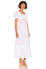 LoveShackFancy Stassie Dress in True White | REVOLVE