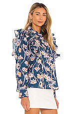 LoveShackFancy Beatrix Top in Midnight Blush | REVOLVE