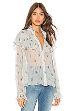 LoveShackFancy Erica Top in Sea Breeze | REVOLVE