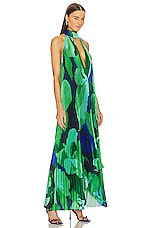 L'IDEE Opera Gown in Capri Print Green | REVOLVE