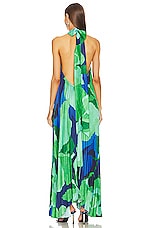 L'IDEE Opera Gown in Capri Print Green | REVOLVE