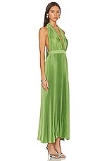 L'IDEE Moderniste Split Gown in Fern | REVOLVE
