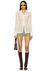 LIONESS Unveiling Shirt in Cream | REVOLVE