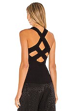 LNA Double Cross Back Tank in Black | REVOLVE