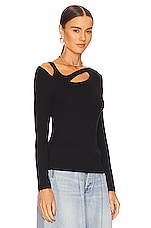 LNA Luan Rib Top in Black | REVOLVE
