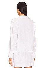 LNA Rai Linen Button Up in White | REVOLVE