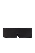 LUNYA Washable Silk Sleep Mask in Immersed Black | REVOLVE