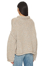 LUNYA Lofty Wool Whip Stitch Pullover Sweater in Toasted Marl | REVOLVE