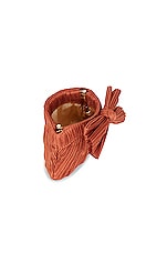 Loeffler Randall Rochelle Clutch in Terracotta Shantung | REVOLVE
