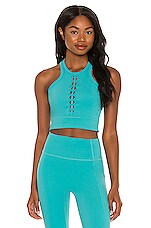 Le Ore Lucca Racer Front Bra in Jade | REVOLVE