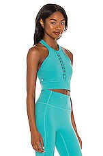 Le Ore Lucca Racer Front Bra in Jade | REVOLVE