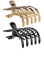 Lovers and Friends Jessie Claw Clip Set in Grey Combo | REVOLVE