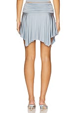 Lovers and Friends Rowan Mini Skirt in Dusty Blue | REVOLVE