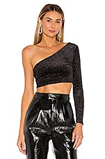 Lovers and Friends Braelynn Crop Top in Galaxy Black | REVOLVE