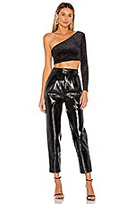 Lovers and Friends Braelynn Crop Top in Galaxy Black | REVOLVE