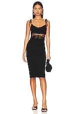 LPA Rida Crochet Midi Dress in Black | REVOLVE