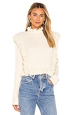 LPA Alexa Ruffle Sweater in Ivory | REVOLVE