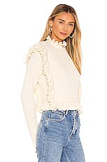 LPA Alexa Ruffle Sweater in Ivory | REVOLVE