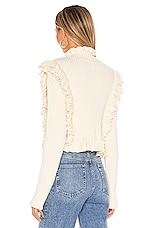LPA Alexa Ruffle Sweater in Ivory | REVOLVE