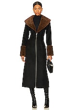 LPA Giovanna Coat in Black & Taupe | REVOLVE
