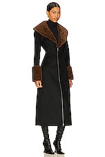 LPA Giovanna Coat in Black & Taupe | REVOLVE