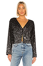 LPA Robyn Top in Black & Silver | REVOLVE