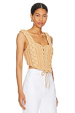 LPA Taylie Cable Corset in Tan | REVOLVE