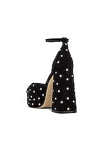 Larroude Ari Pump in Black & Star Silver | REVOLVE