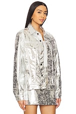 Le Superbe Heavy Metals Denim Jacket in Distressed Silver | REVOLVE