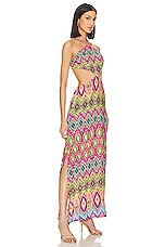 Luli Fama Miami Sorbet Cut Out Long Dress in Multicolor | REVOLVE