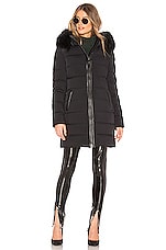 Mackage Calla Jacket With Fur Trim in Black | REVOLVE