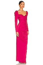MAJORELLE Sweetheart Gown in Berry Red | REVOLVE