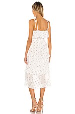 MAJORELLE Edna Midi Dress in White Ditsy | REVOLVE