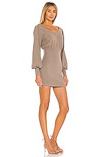 MAJORELLE Tasya Mini Dress in Taupe Grey | REVOLVE