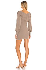 MAJORELLE Tasya Mini Dress in Taupe Grey | REVOLVE