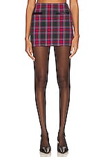 MAJORELLE Joi Mini Skirt in Pink Multi Plaid | REVOLVE
