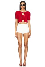 MAJORELLE Amy Cardi Set in Red | REVOLVE