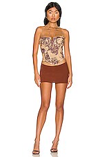 Miaou Aphex Corset in Gold Toile | REVOLVE