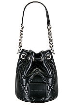 Marc Jacobs The Quilted Bucket Bag in Black | REVOLVE