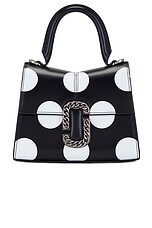 Marc Jacobs The St. Marc Mini Top Handle in Black & White | REVOLVE